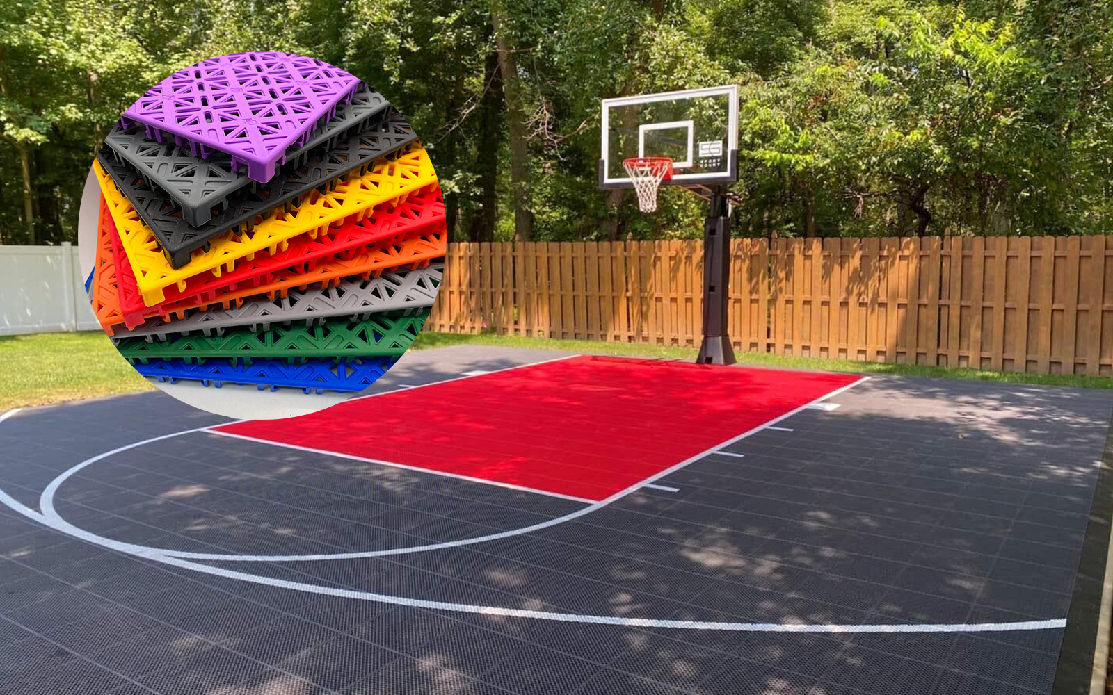 What are the functions of different texture designs of basketball court ...